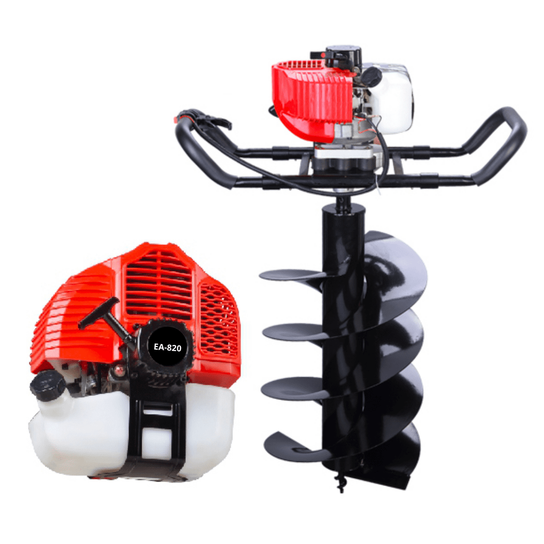 PowerMax 82CC Earth Auger with 12 Inch Drill Bit with Two Man Operation ...