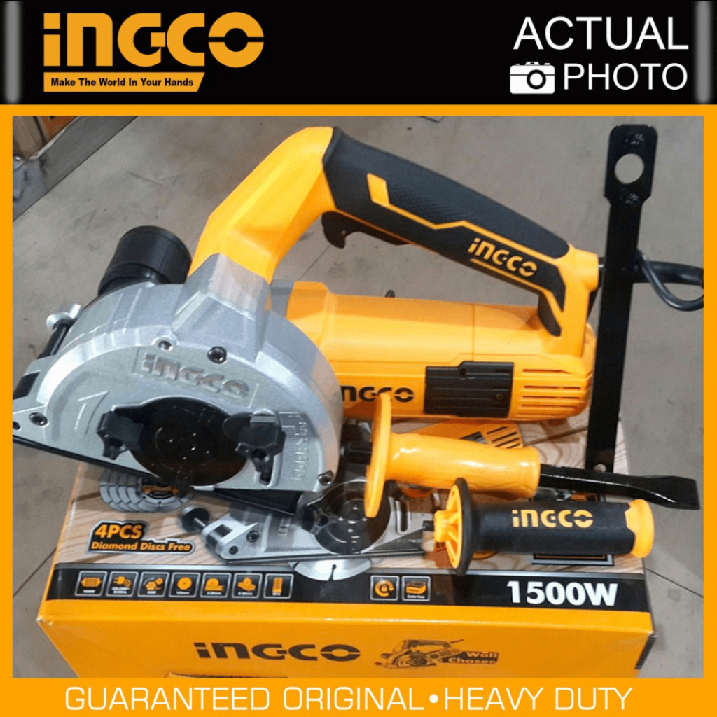 INGCO 1500 Watt 125mm Electric Wall Chaser WLC15008 - Toolz4Industry